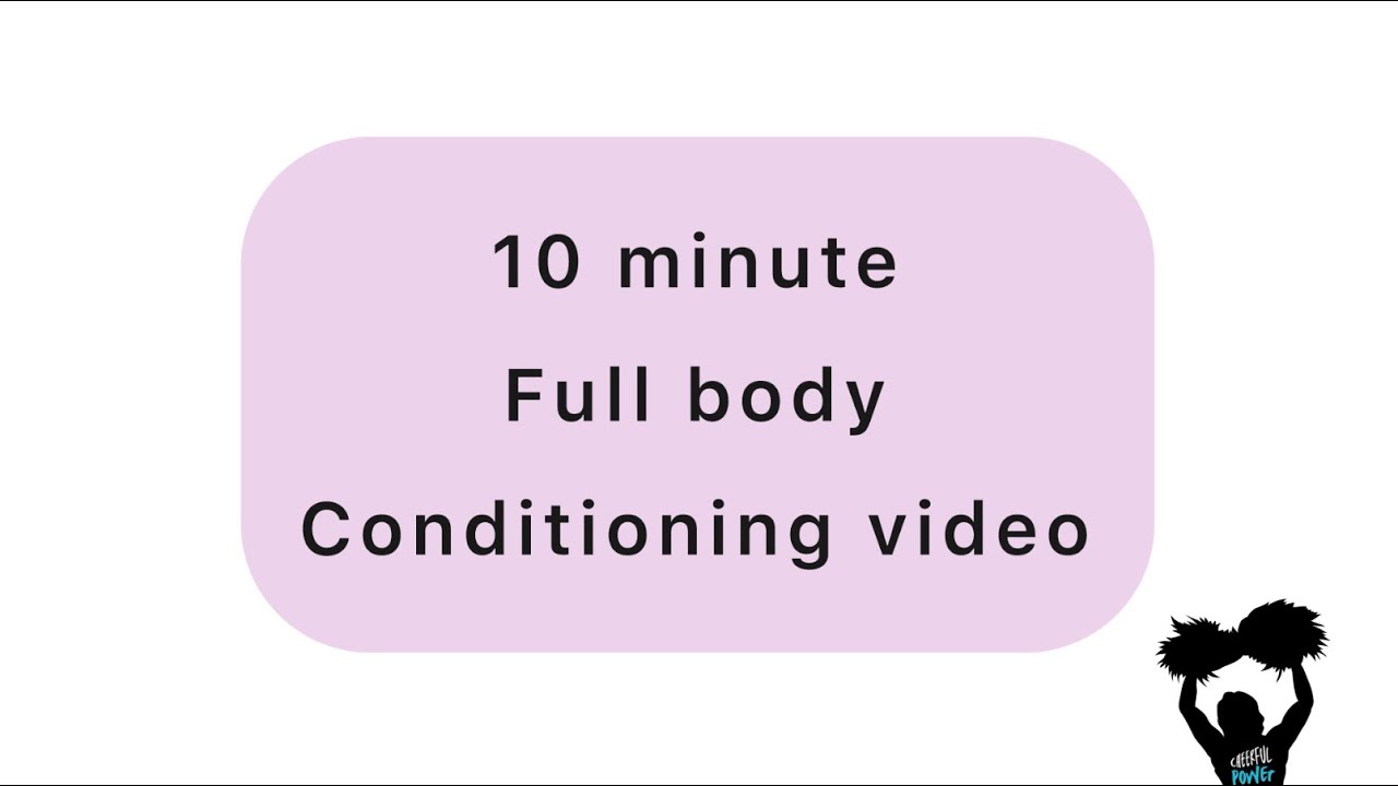 10 minute full body conditioning - beginner, no equipment needed - YouTube