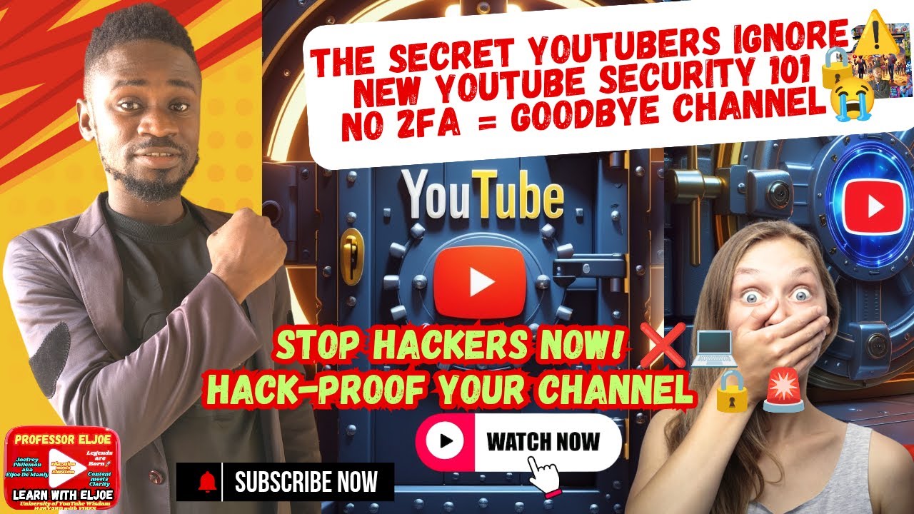 YouTube Security 101: Protect Your YouTube account Like a Pro 2-Step Verification Tutorial - YouTube