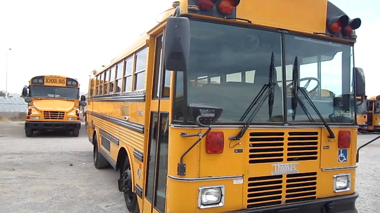 bus sales, 98 front engine thomas school bus with a wheelchair lift ...