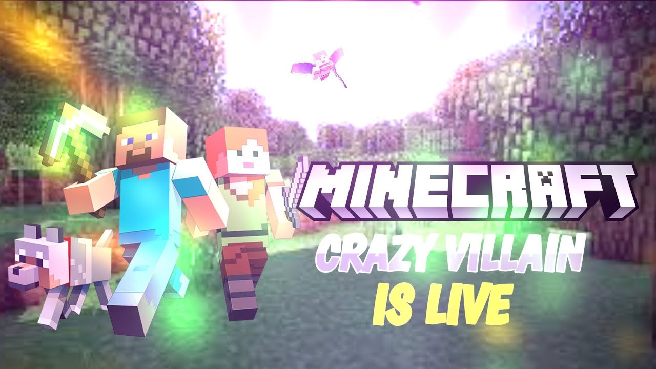 CRAZY VILLAIN FF IS LIVE MINECRAFT WORLD TOUR 😍 - YouTube