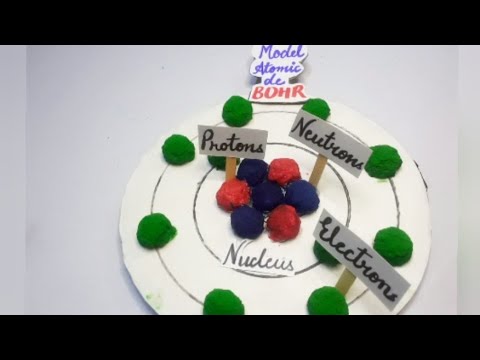 How to make 3D Chemistry model / easy model at home / model atomic de ...