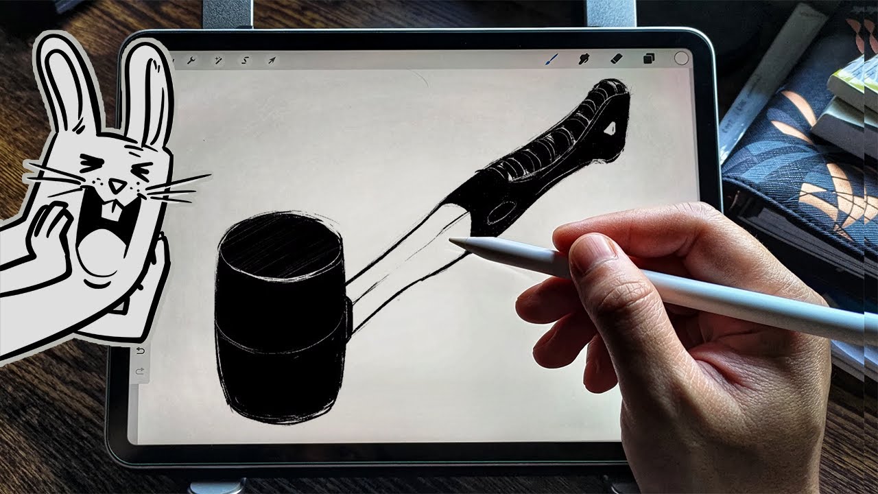 How to draw rubber mallet - Easy Drawing Tutorial - YouTube
