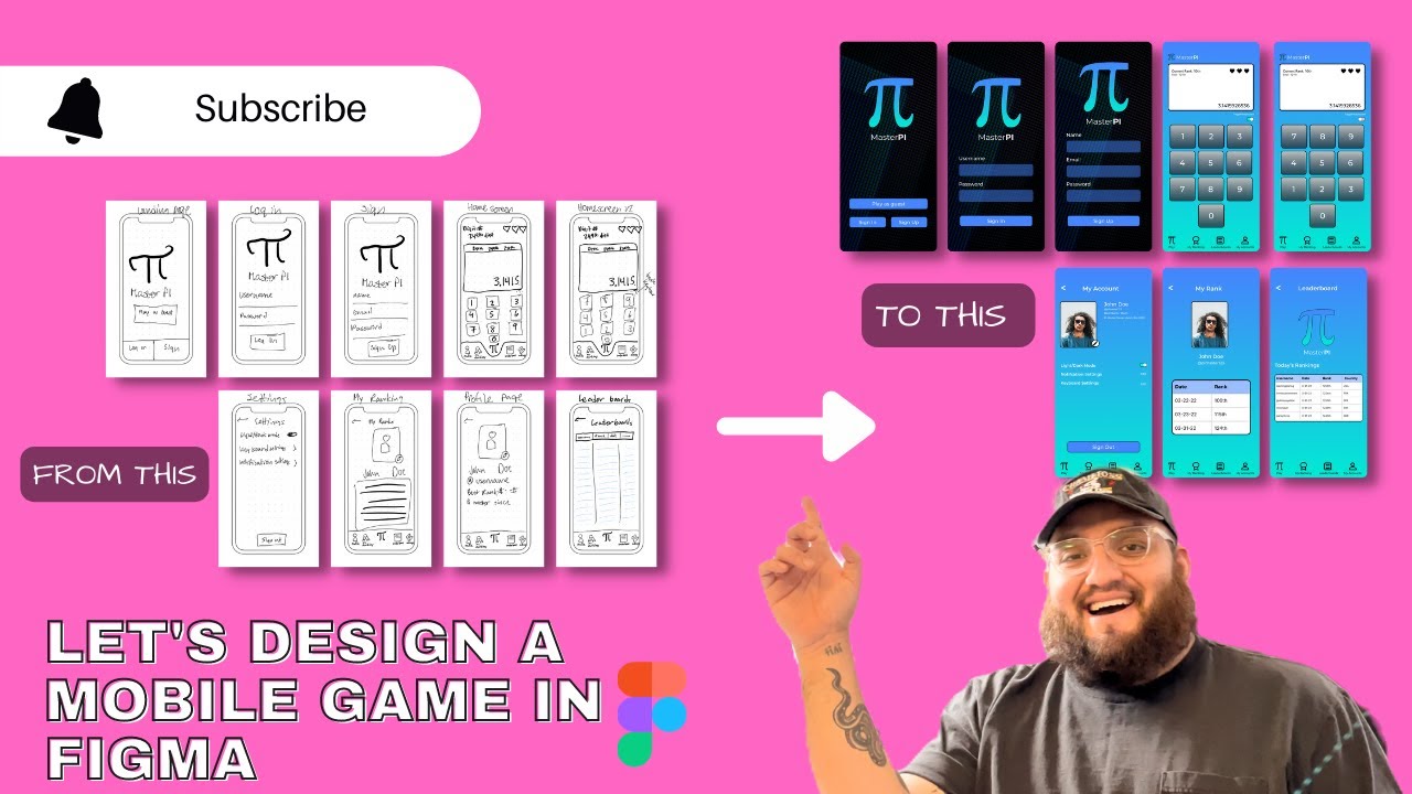 Let's Design a Pi Memorization Game in Figma | UX Design Challenge #2 ...