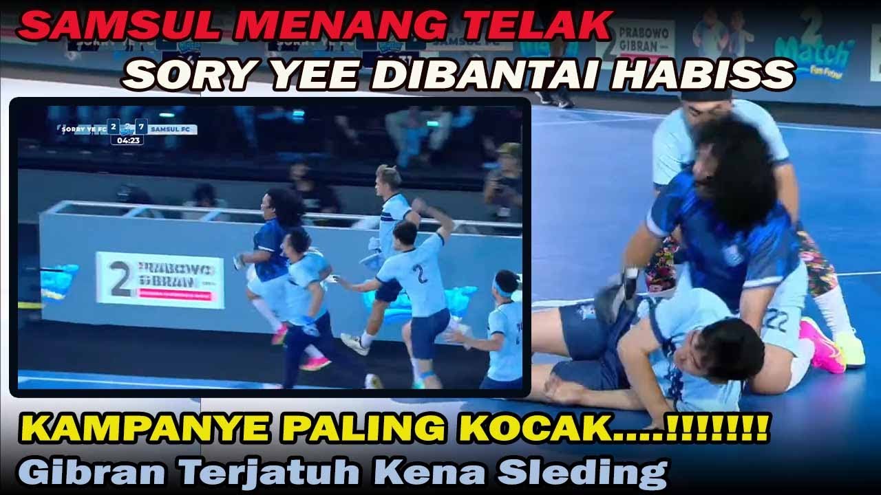 KOCAK, Gibran Kena Sleding SAMSUL Menang Telak - SORY YEE di Bantai ...