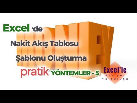 Nakit Akış Tablosu Oluşturma - Pratik Yöntemler -5 | Pratik Excel Kullanımı | Excel Dersleri