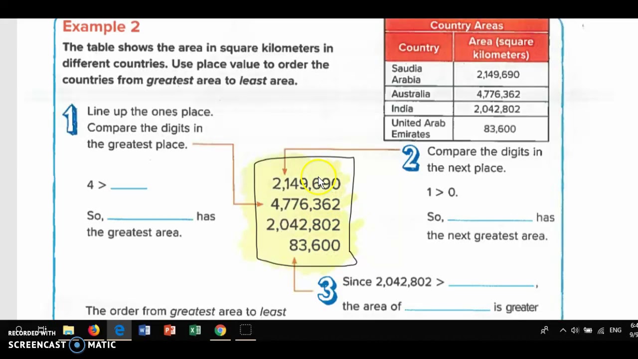 McGraw Math G5 Ch1 Lesson 2 - YouTube