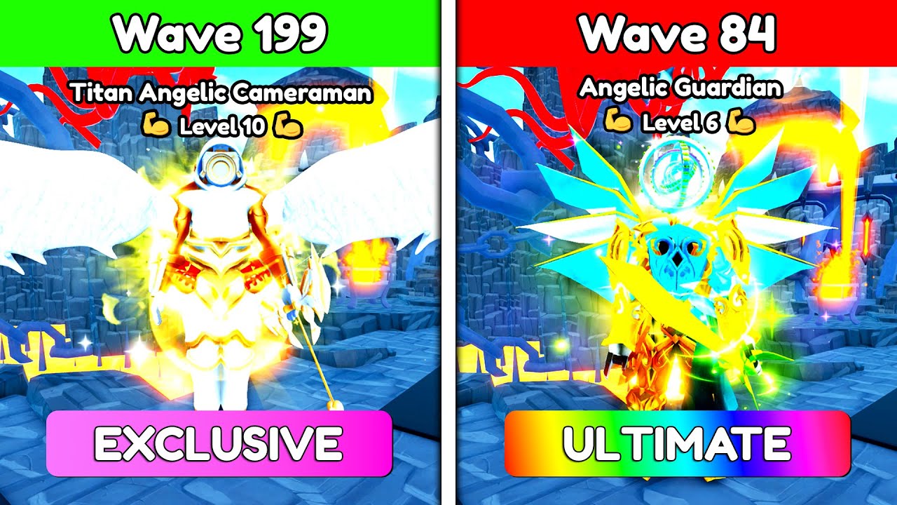 ANGELIC CAMERAMAN vs GUARDIAN in ENDLESS MODE 🔥 - Toilet Tower Defense ...