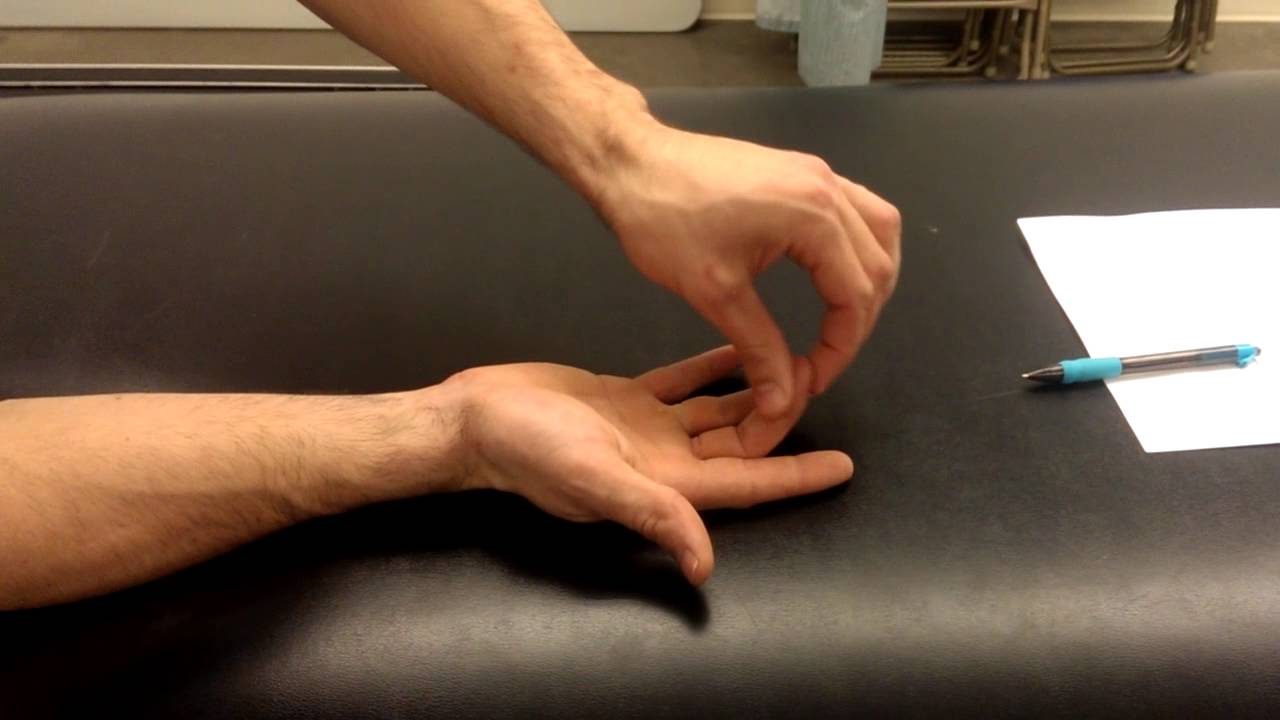PROM finger mobility flexion - YouTube