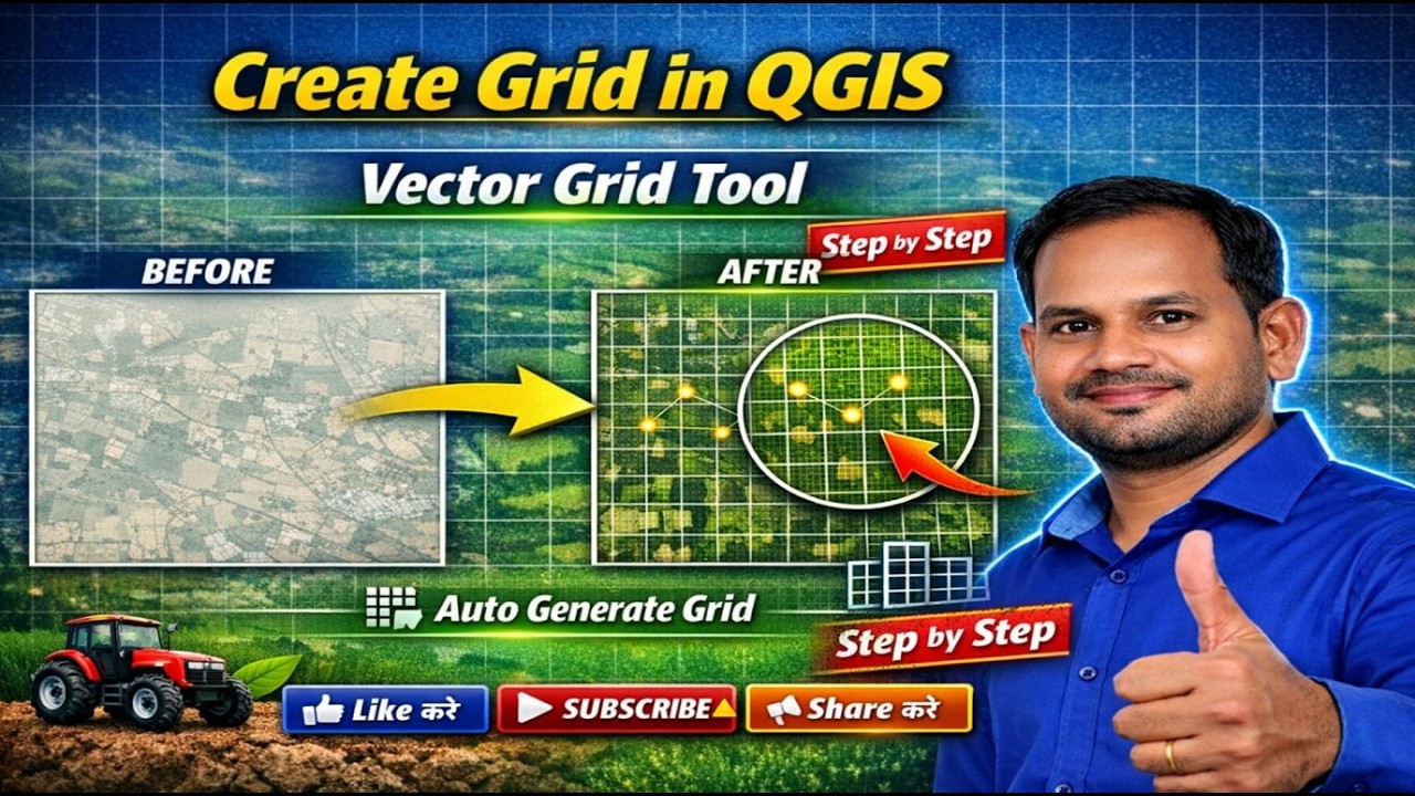 QGIS Beginning to Advanced Tutorial #58 Creating Grid in QGIS I Vector ...