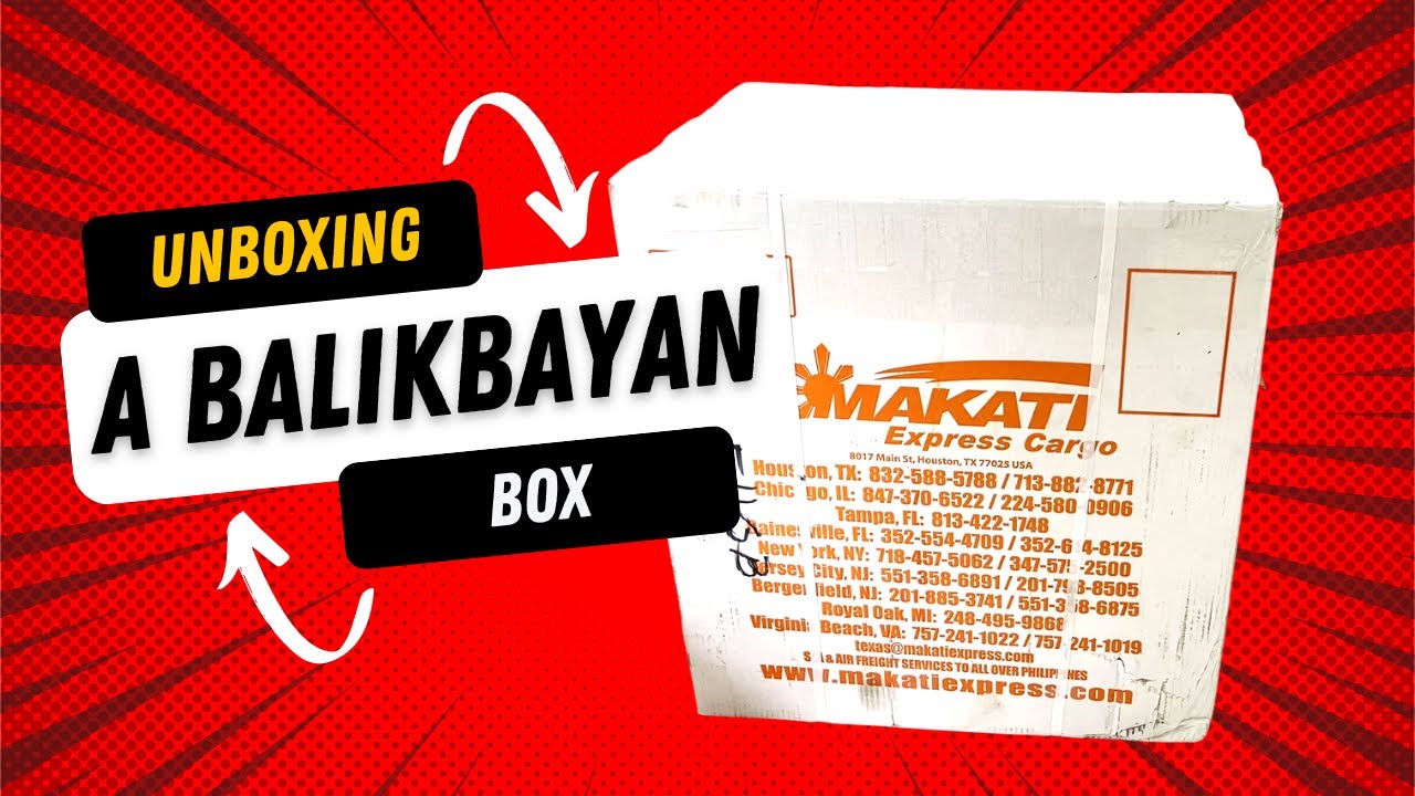 Whats inside our "BalikBayan" Box? Uboxing a "Balikbayan" Box - YouTube