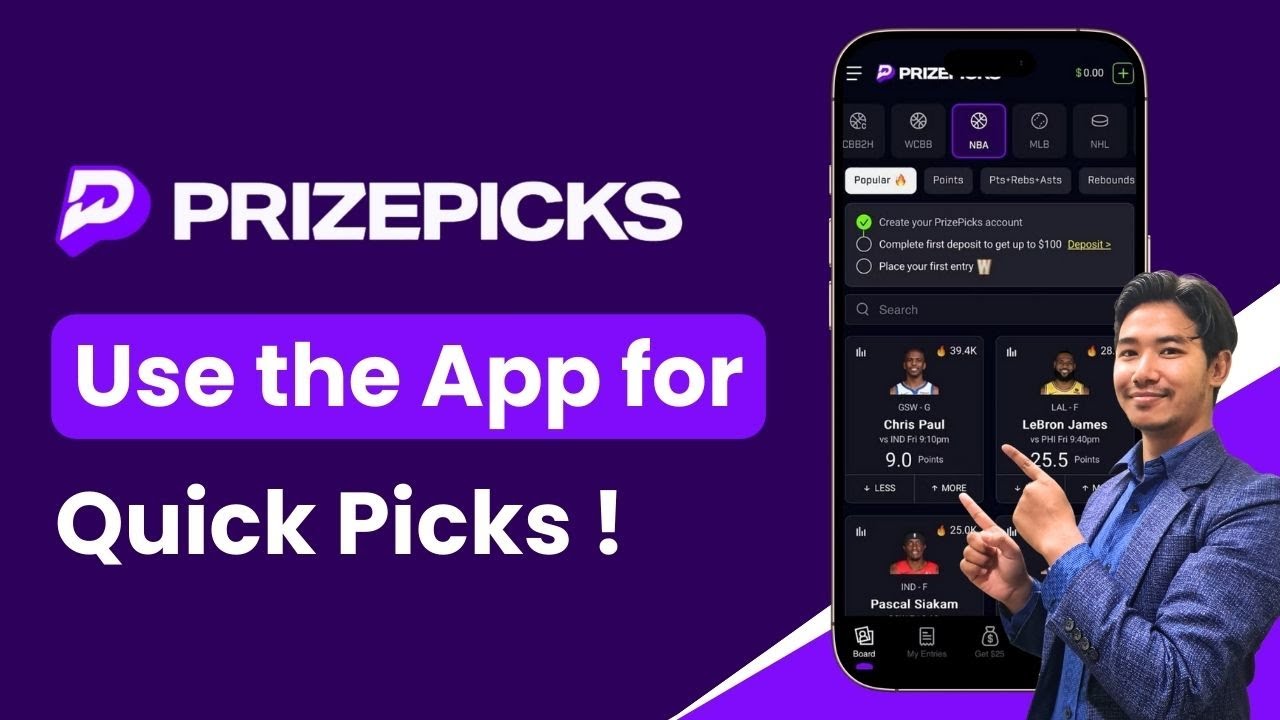 How to Use the PrizePicks Mobile App for Quick Picks ! - YouTube