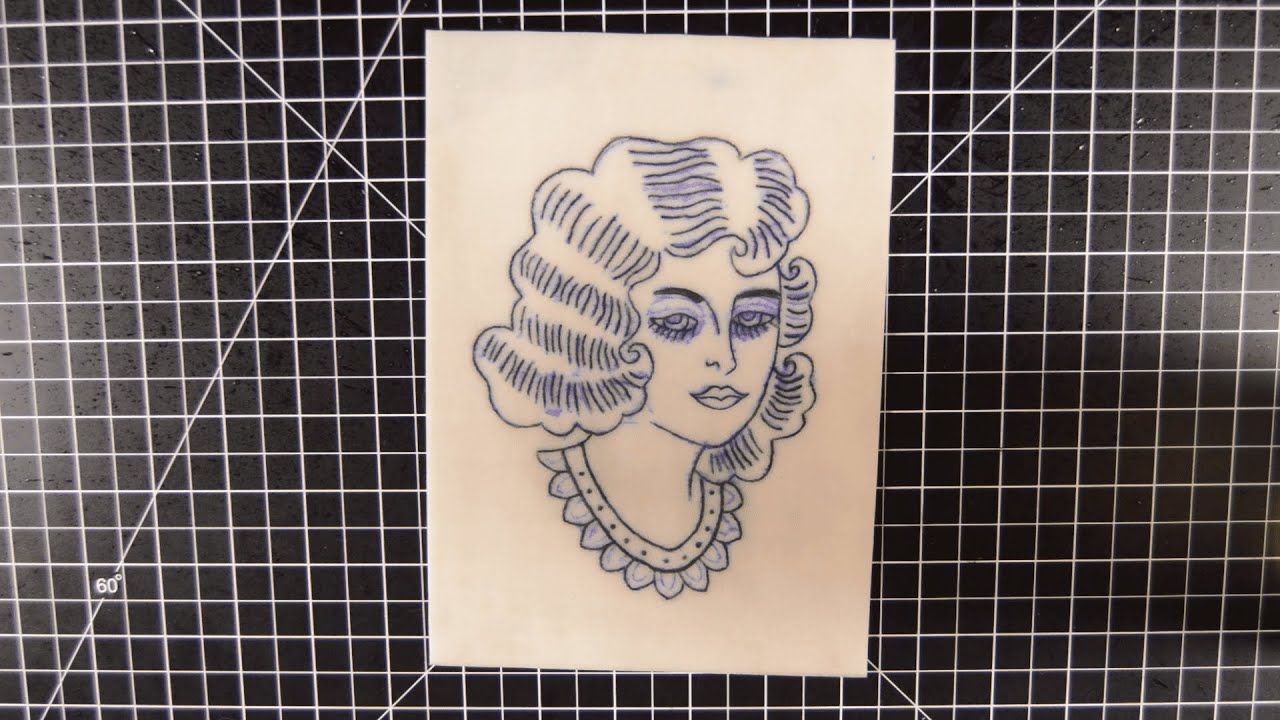 Linework Practice Tattoo Time Lapse - YouTube