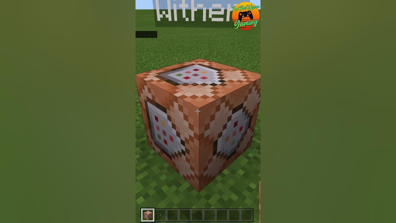 Minecraft Command Block Tutorial - The Wither - YouTube