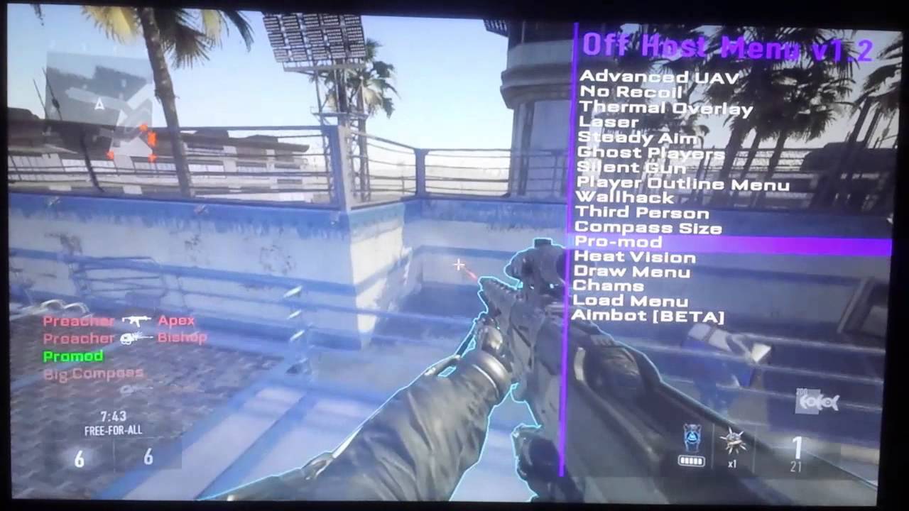 [Cod AW/1.06] Off Host Mod Menu + Antibann - YouTube