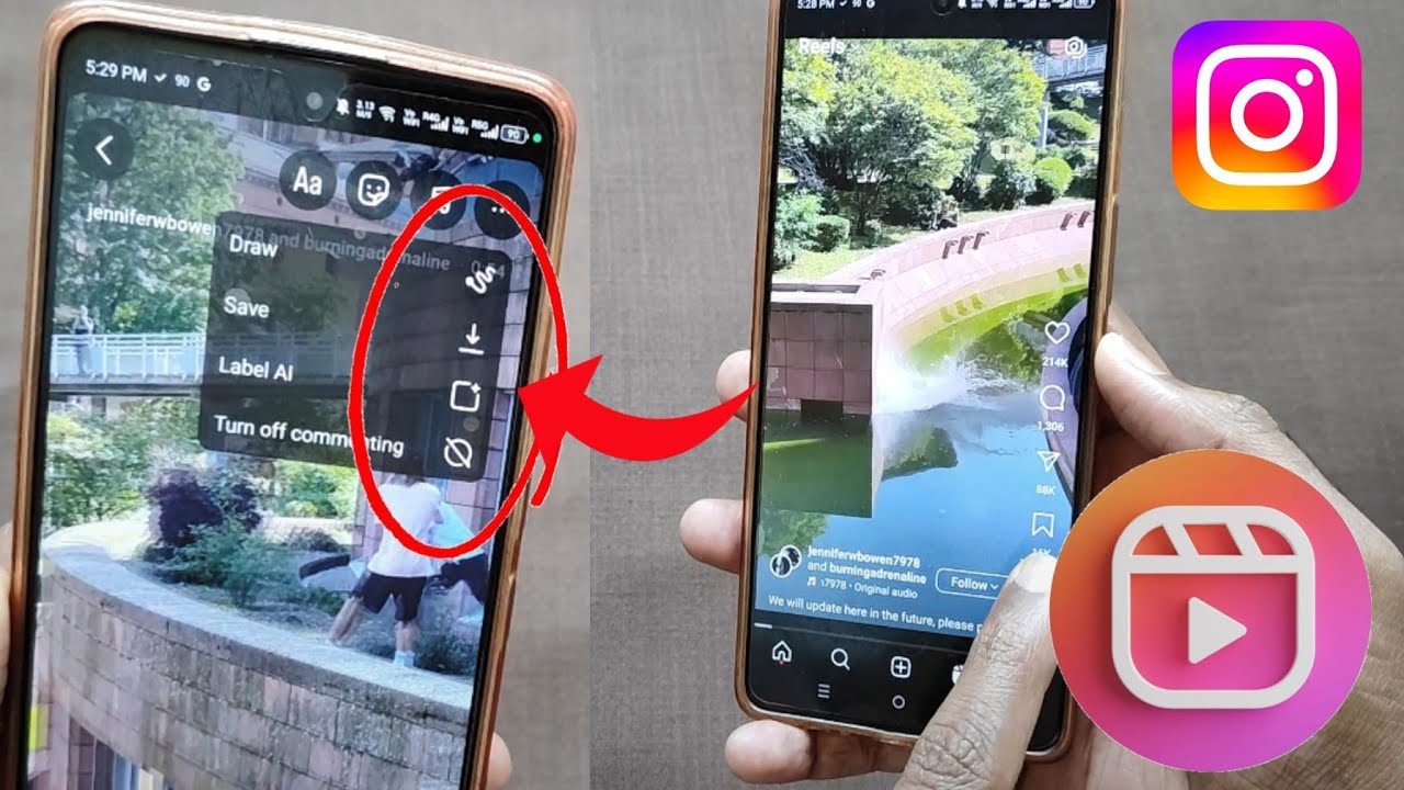 How To Download Instagram Reels Video Save Option Not Showing ( Working ...