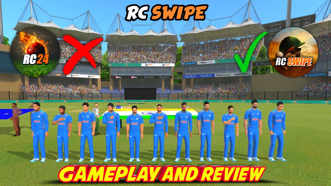 🔥 NEW CRICKET GAME 🥳 RC SWIPE GAMEPLAY AND REVIEW - YouTube