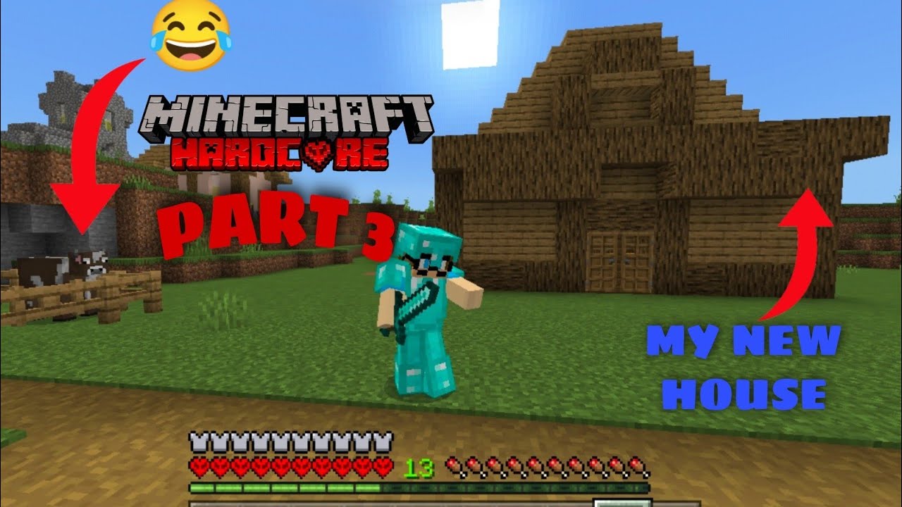 I MADE MY HOUSE 🏠 MINECRAFT HARDCORE | PART#3 - YouTube