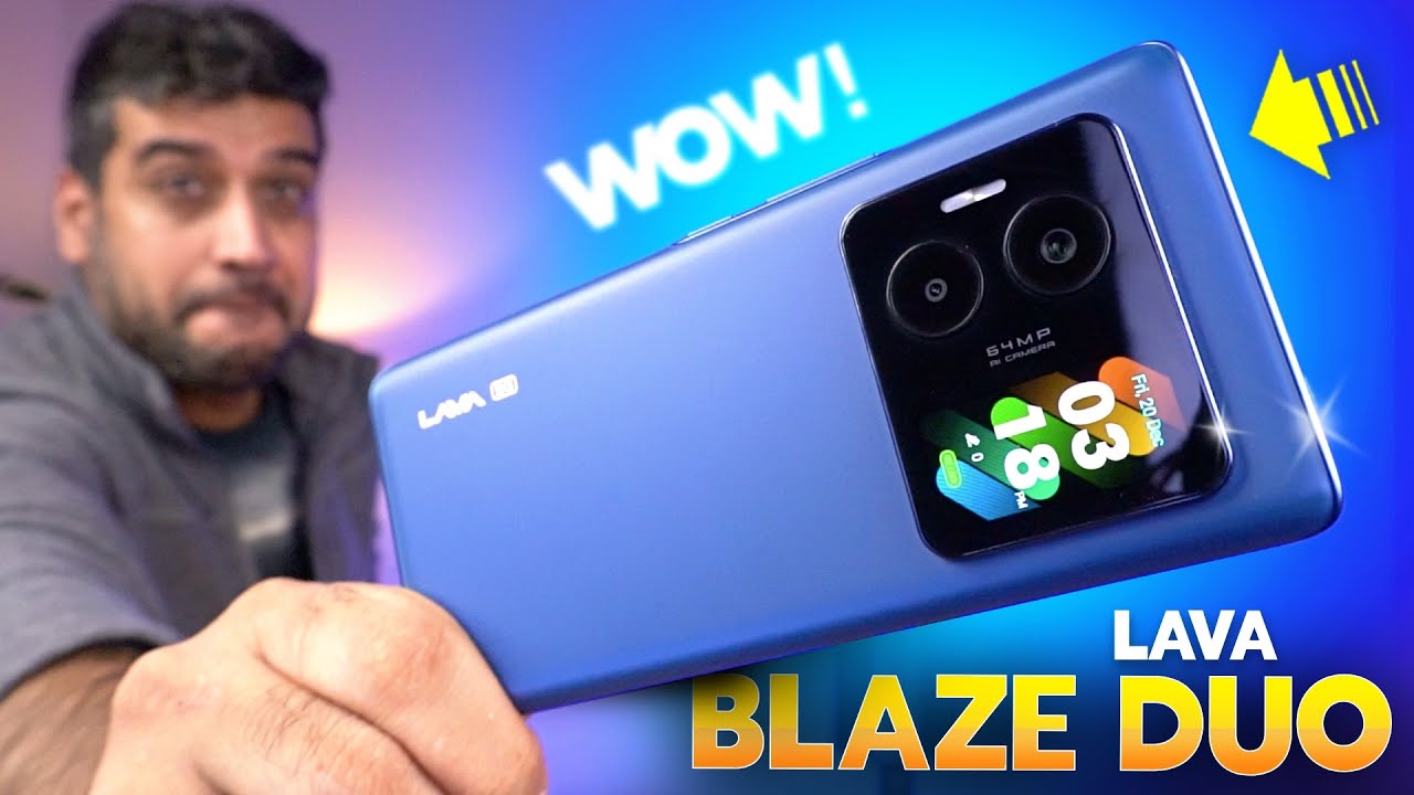 A DUAL SCREEN Phone Under ₹15000! ⚡️ LAVA Blaze Duo 5G Review! - YouTube