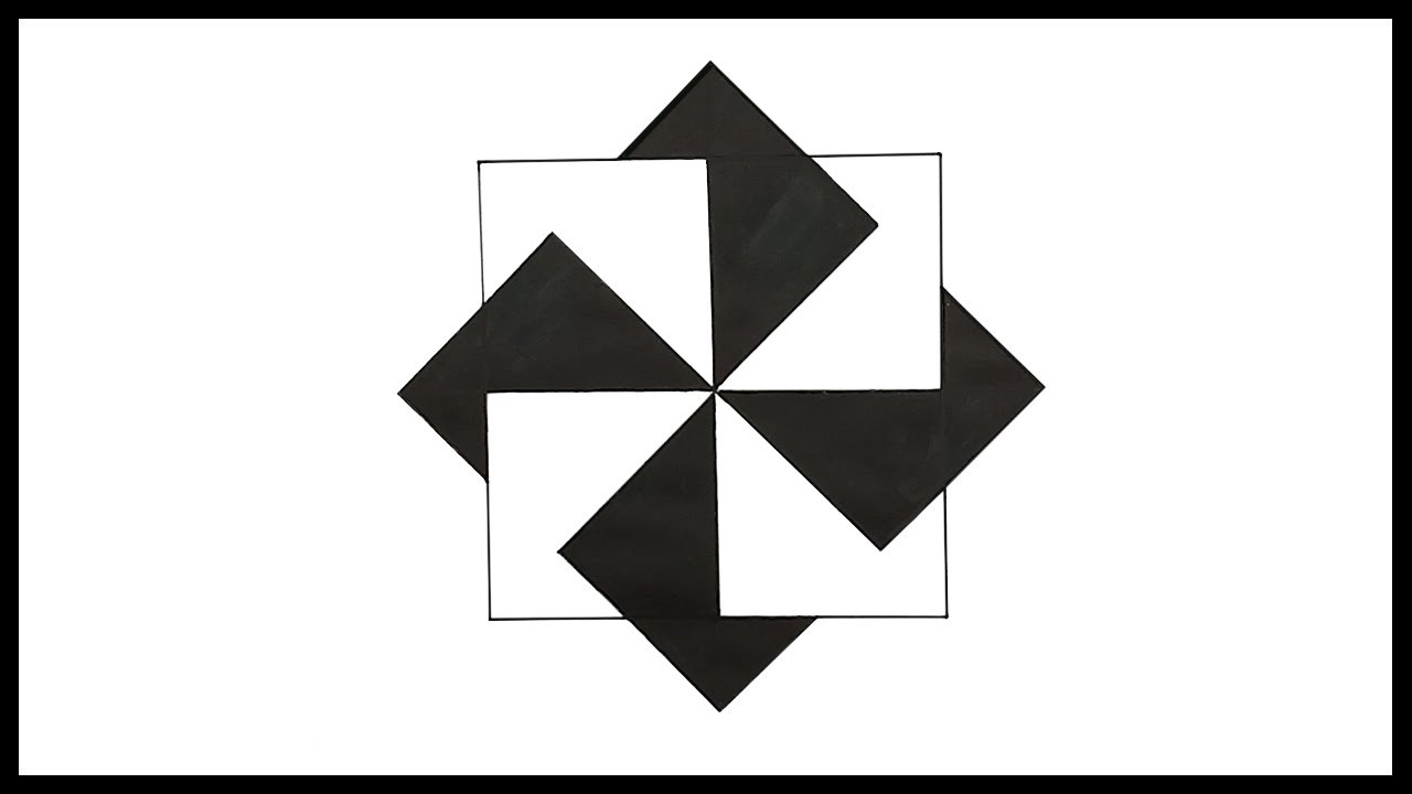 Simple geometric design 😎😍 || Geometric pattern || modern geometric art ...