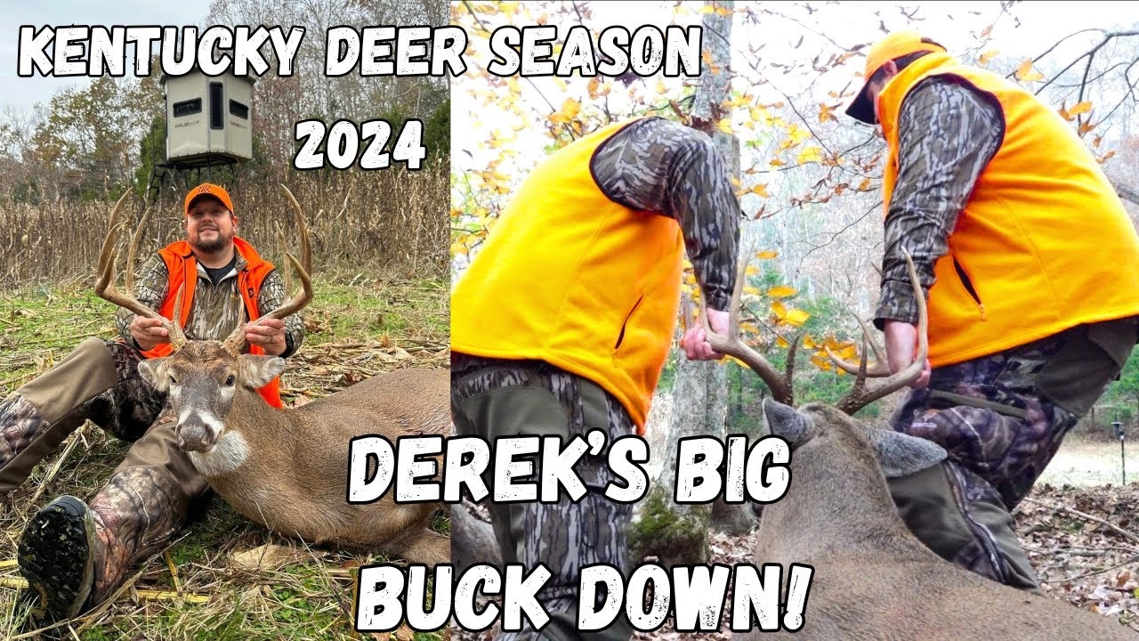 Kentucky Opening Day Hunt 2024 - BIG BUCK DOWN!! Derek's BIGGEST BUCK ...