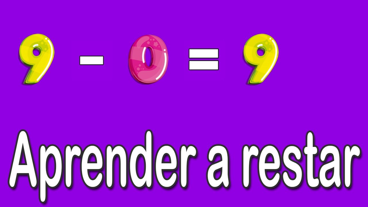 Aprender a restar para niños - YouTube