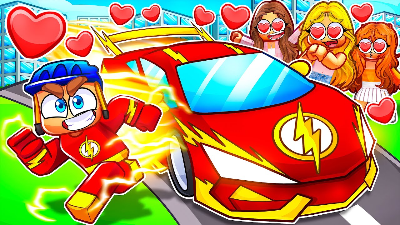 Rizzing Girls With The NEW $50,000,000 FLASH Supercar In Roblox Driving ...