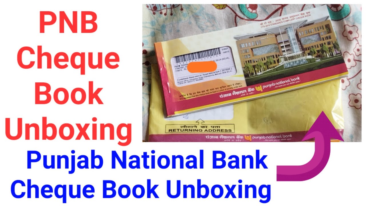 PNB Cheque Book Unboxing | Punjab National Bank Cheque Book Unboxing ...