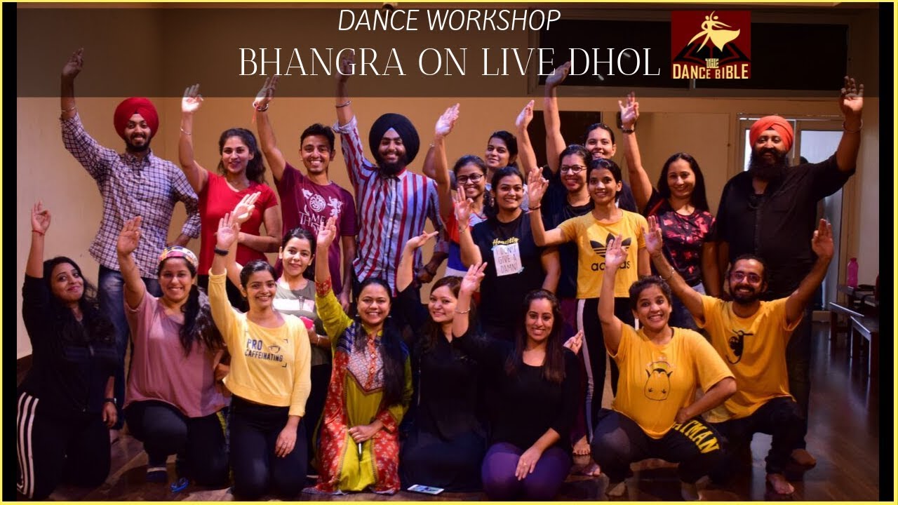 BHANGRA Workshop with LIVE DHOL | Mor | Diljit Dosanjh | House of ...