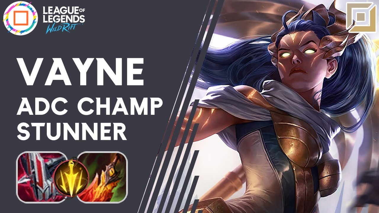Vayne ADC Champ Stunner || Wild Rift Vayne Gameplay || Vayne Build and ...
