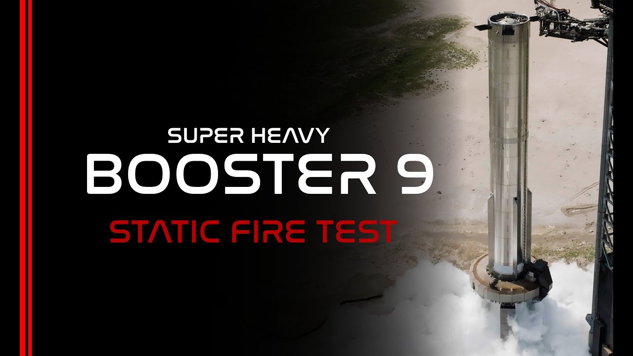 REPLAY! SpaceX Booster 9 Static Fire Test - YouTube