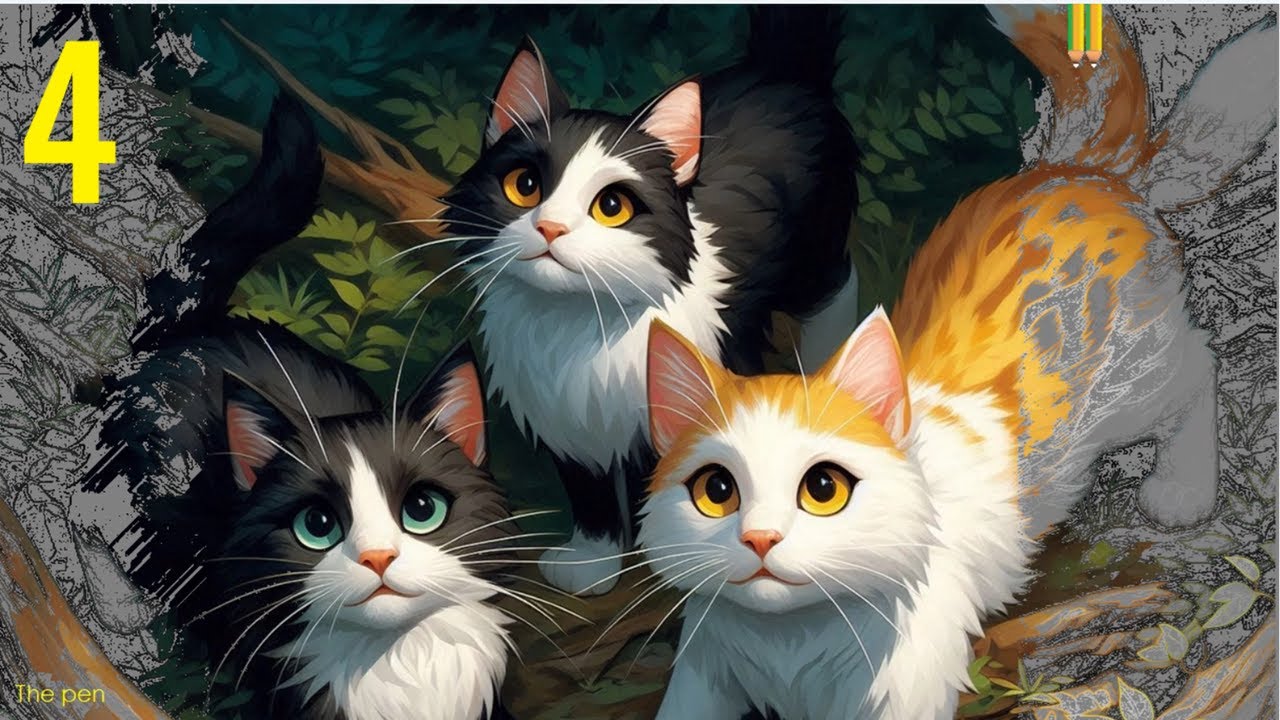 Draw three funny, cute, wonderful cats in just 10 minutes - computer ...