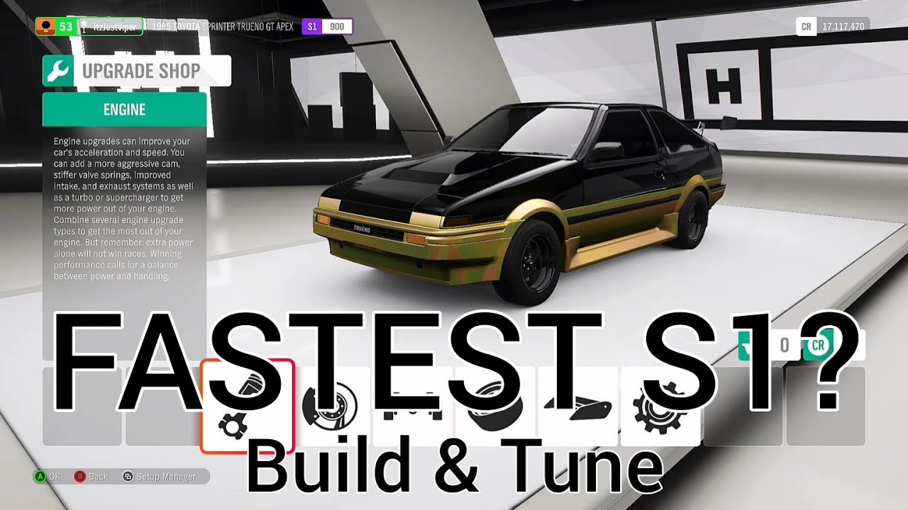 FH4 | FASTEST S1 CAR FOR DRAG??? S1 Toyota Trueno Build&Tune - YouTube