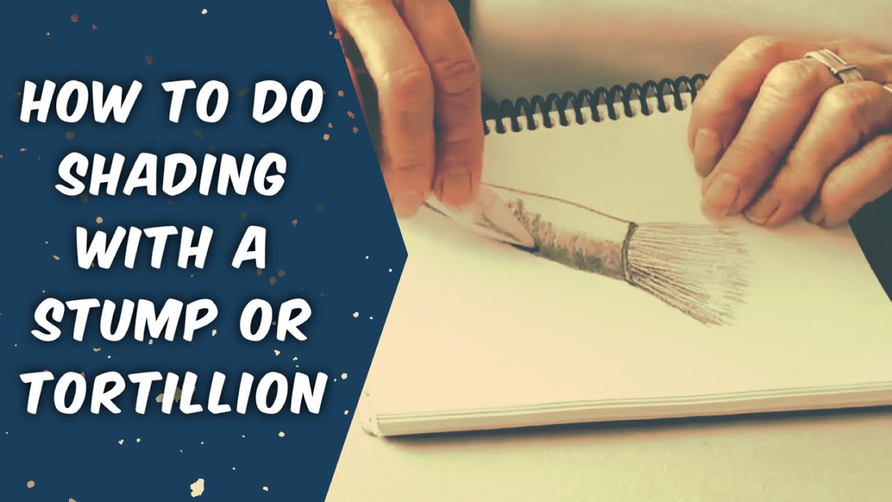 Pencil - How To Do Shading With a Stump or Tortillion - YouTube