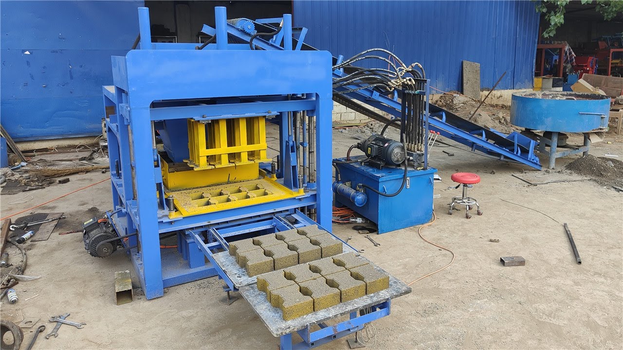 Zimbabwe maxi cement standard bricks making machine with semi automatic ...