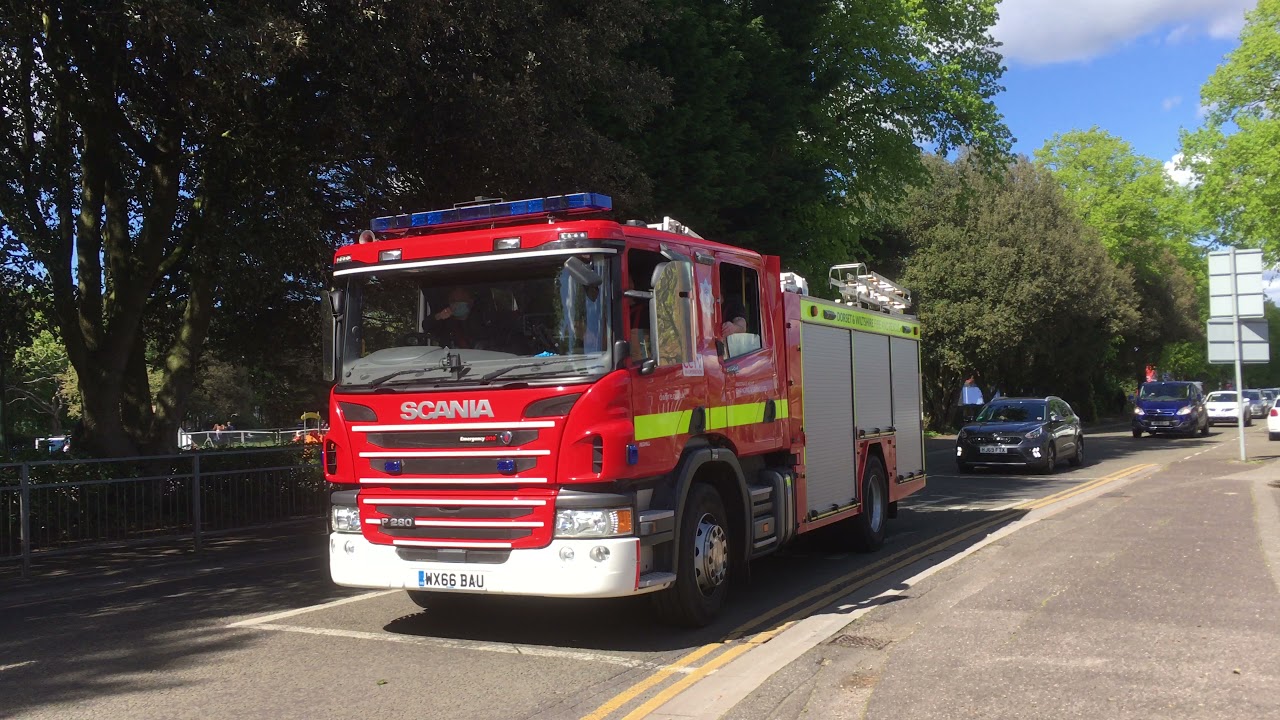 Dorset & Wiltshire Fire And Rescue Returning To Station - (Fireman ...