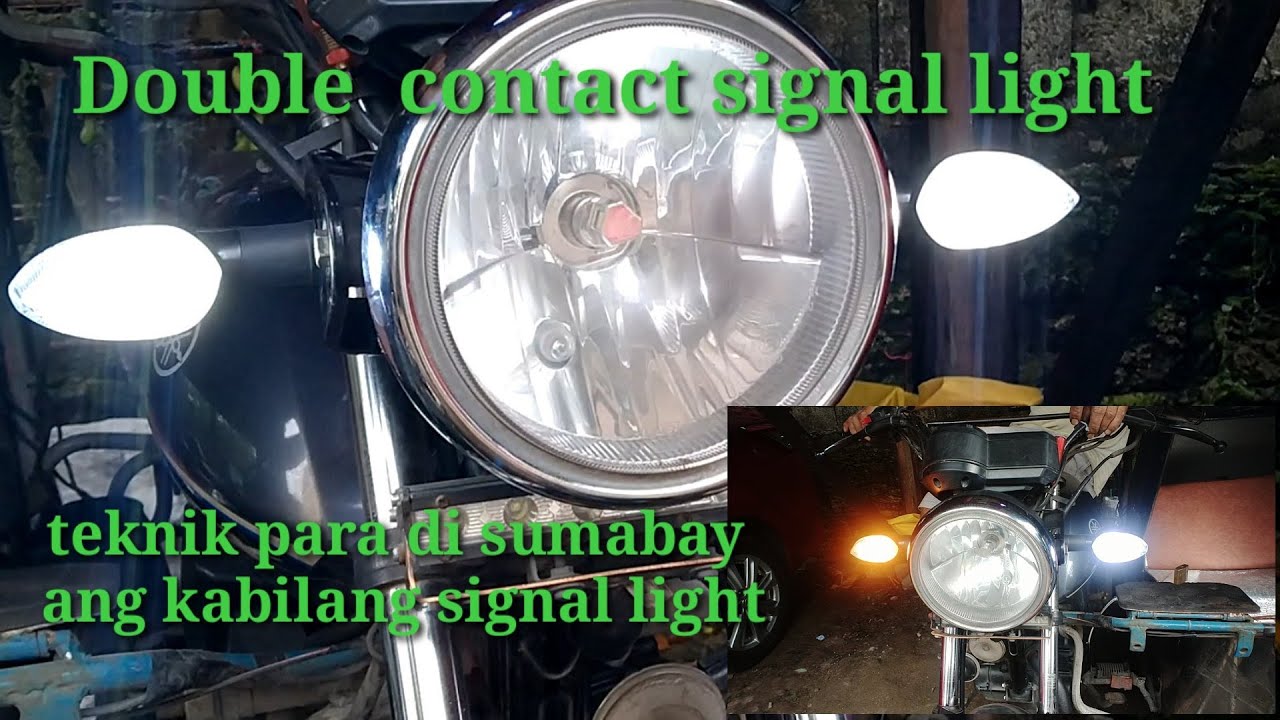 how to install double contact signal light - YouTube