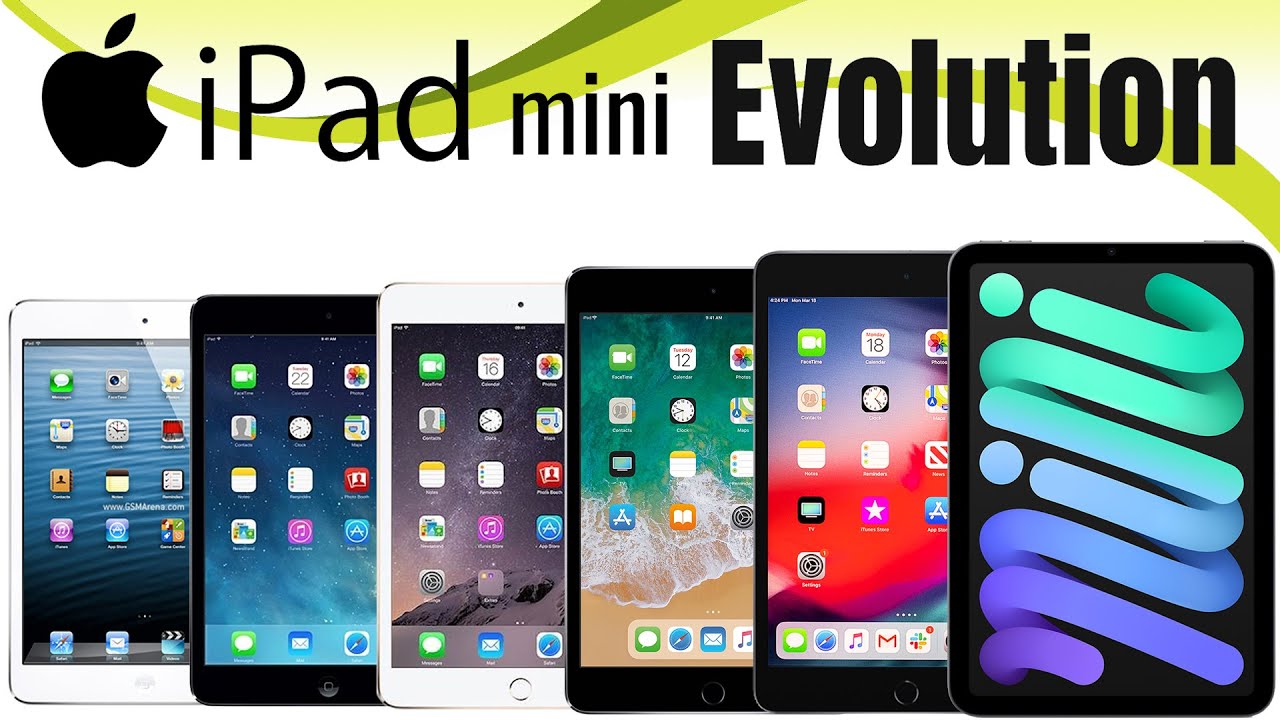 Apple iPad mini Series Evolution- 2012-2021 All Models - YouTube