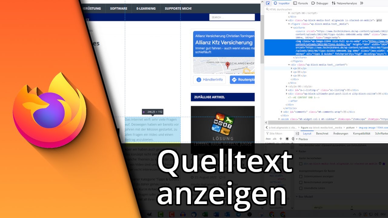 Firefox Quelltext anzeigen | Firefox Quellcode anzeigen Tutorial - YouTube