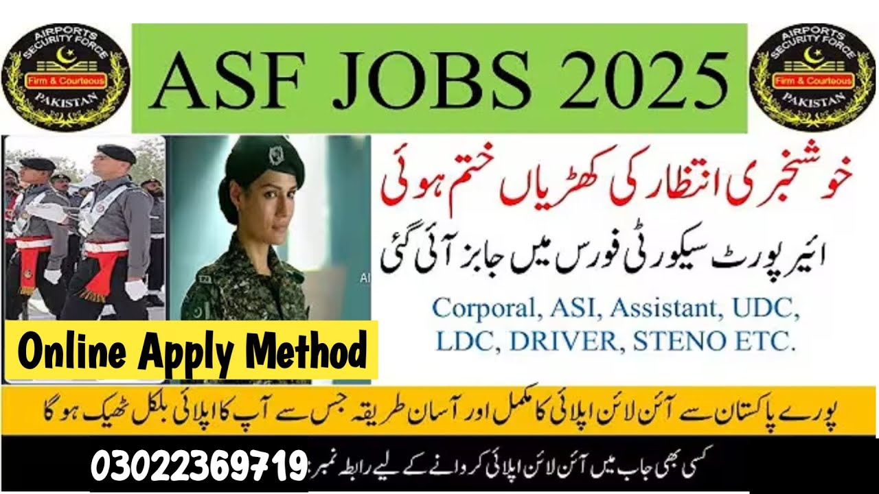 How to Apply For ASF Jobs Online Registration ASF Apply Online Process ...
