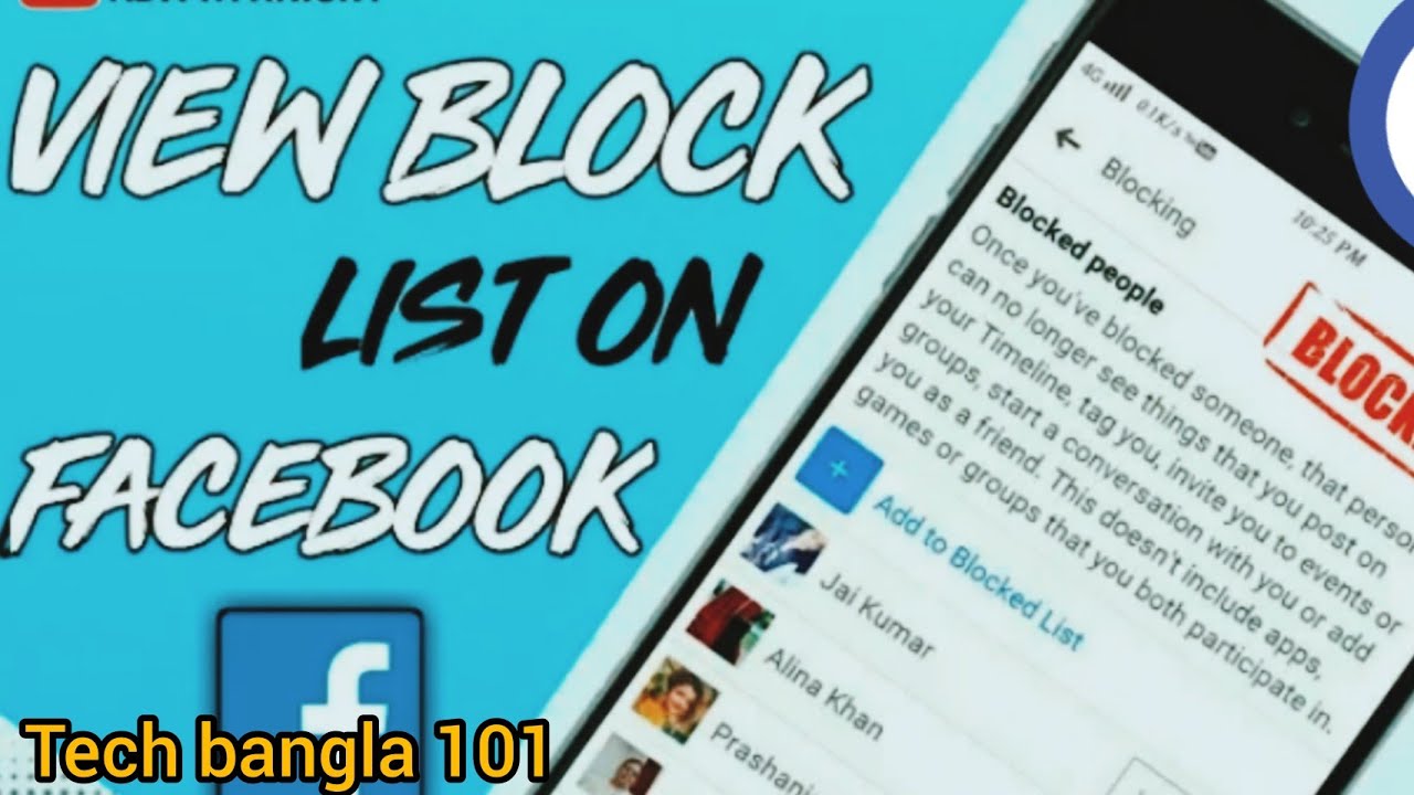 How To View Block List On Facebook App | How To Find Blocked Users on ...