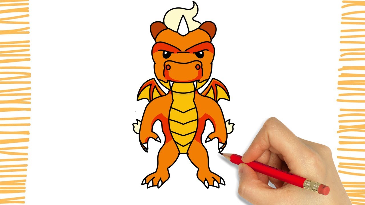 Como dibujar a SKIN INFERNO DRAGON I STUMBLE GUYS I paso a paso - YouTube