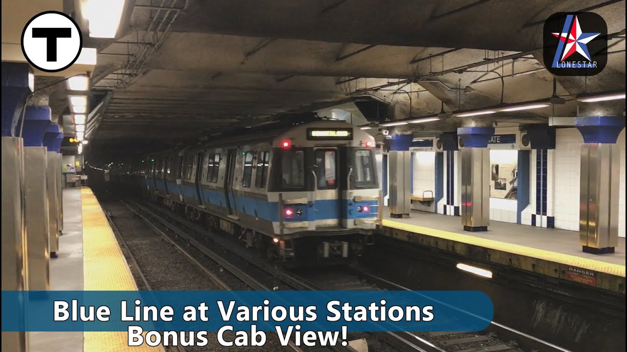MBTA | More Blue Line Trains at Various Stations with BONUS CAB VIEW ...