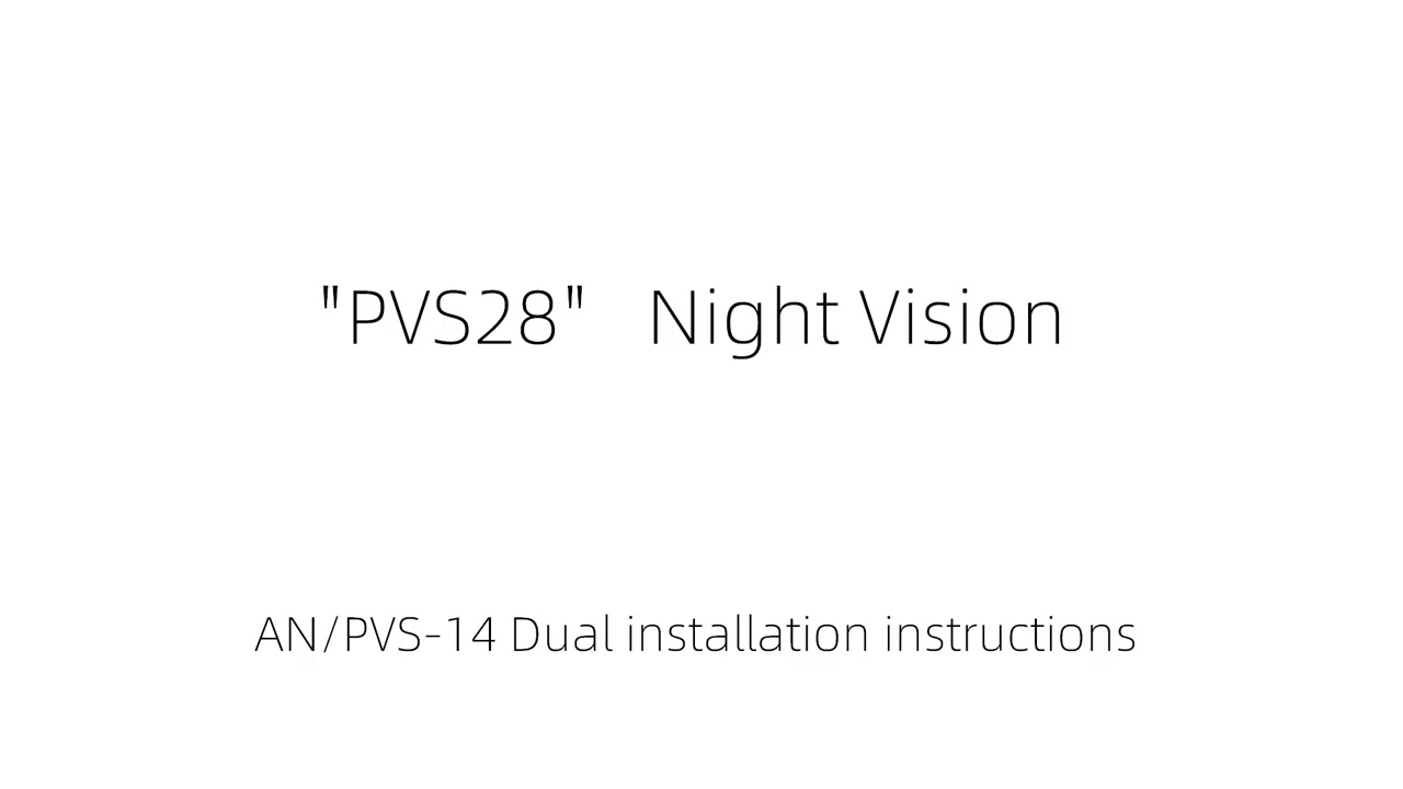 TN “PVS28” Night vision AN_PVS-14 Dual Mount - YouTube