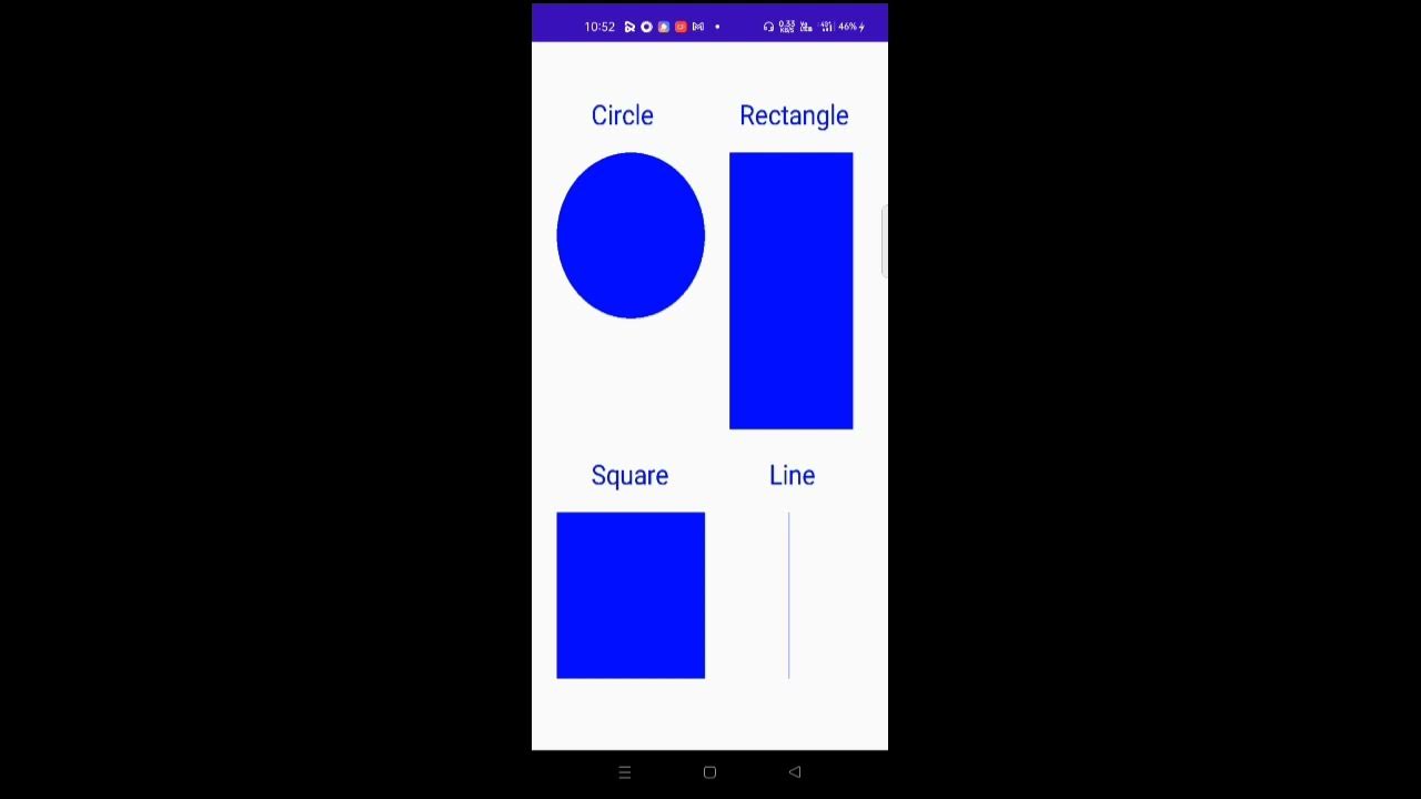 An application that draws basic graphical primitives on the screen #android studio #CS8662 - YouTube