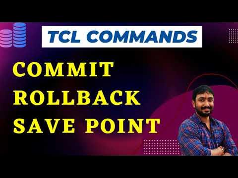 TCL commands in SQL | Commit Rollback Savepoint - YouTube