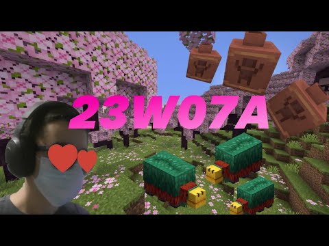 The SNIFFER Archaeology and Cherry biome are now in Minecraft - YouTube