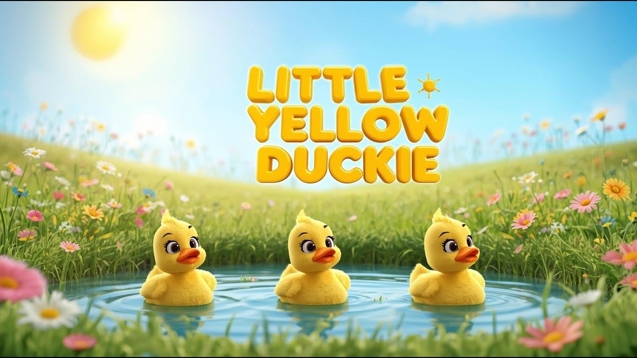 MOVE & LEARN ENGLISH! 🎶 The Super Catchy Little Yellow Duckie Action ...