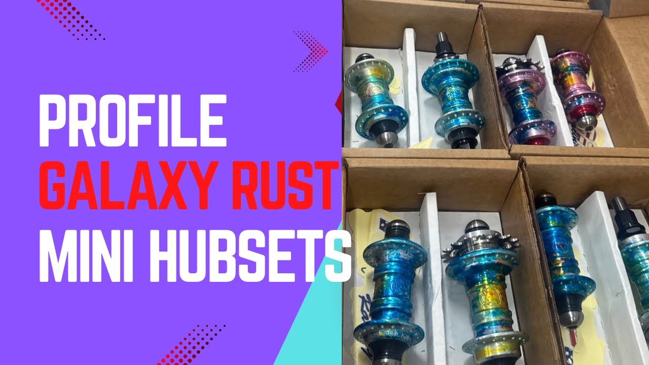 box opening of the new profile racing galaxy rust mini bmx hubsets ...