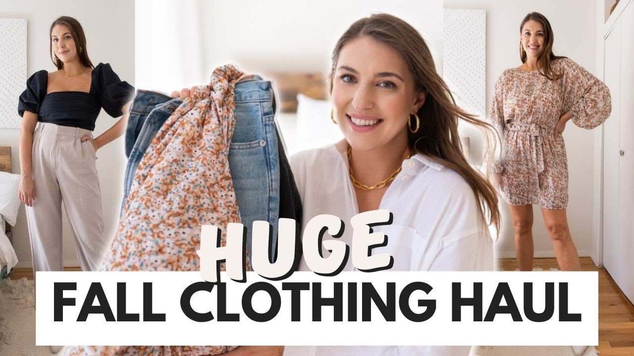HUGE Fall Clothing Haul- Abercrombie, Madewell, More! - YouTube