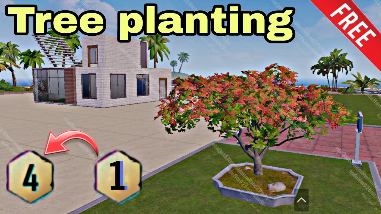 Building a house in PUBG Mobile from scratch, planting a tree.👷🏻🌲 - YouTube